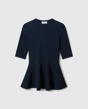 Stella McCartney Compact Knit Peplum Top