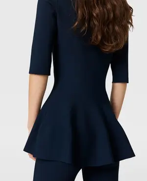 Stella McCartney Compact Knit Peplum Top