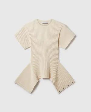 Stella McCartney Peplum Knit T-shirt - 9002