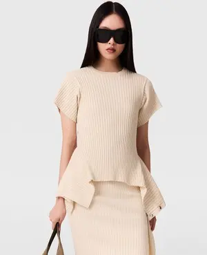 Stella McCartney Peplum Knit T-shirt
