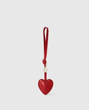 Stella McCartney Heart Charm Keyring - Red