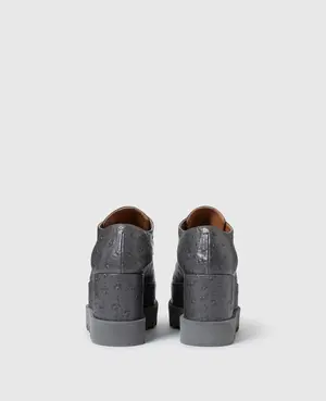 Stella McCartney Elyse Ostrich Platform Shoes