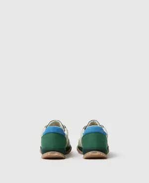 Stella McCartney Suede And Mesh Panel Sneakers - Multicolour