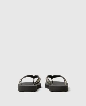 Stella McCartney Logo Webbed Thong Sandal