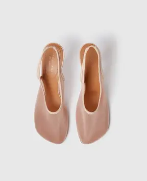 Stella McCartney Slingback Stretch Mesh Pumps - Blush
