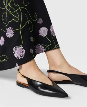 Stella McCartney Falabella Flat Slingback Shoes