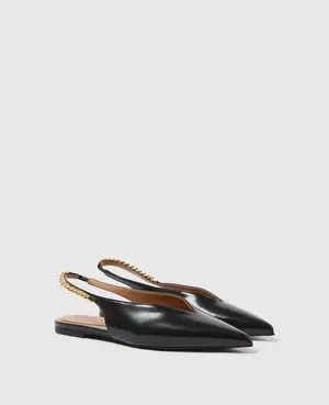 Stella McCartney Falabella Flat Slingback Shoes