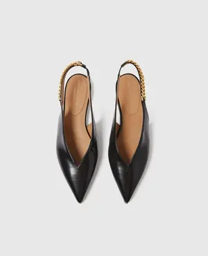 Stella McCartney Falabella Flat Slingback Shoes