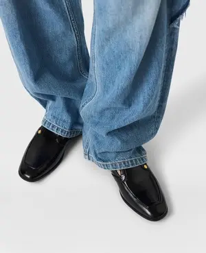 Stella McCartney Brushed Bicolor Loafers