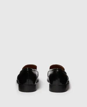 Stella McCartney Brushed Loafers With Leopard Velvet - Black/leopard