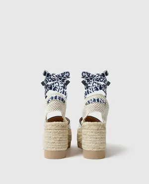Stella McCartney Gaia Striped Espadrilles