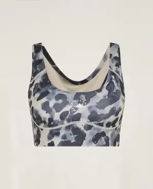 Stella McCartney Truepurpose Leopard Print Power Impact Training Bra - Multicolour