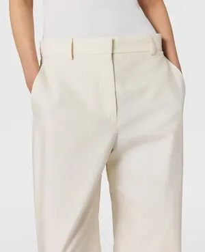 Stella McCartney Washed Cotton Straight Trousers