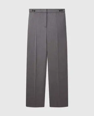 Stella McCartney Tailored Slim Wool Trousers - Grey