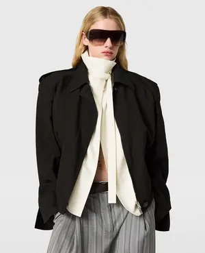 Stella McCartney Washed Cotton Double-layer Jacket