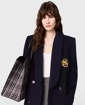 Stella McCartney Crest-embroidered Wool Coat