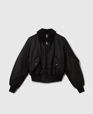 Stella McCartney Collared Zip-up Bomber Jacket