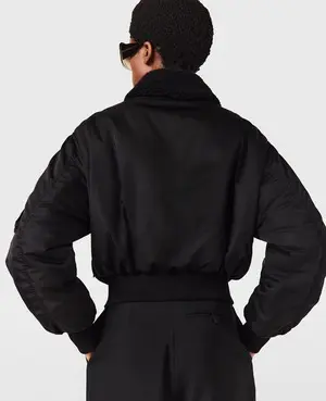 Stella McCartney Collared Zip-up Bomber Jacket
