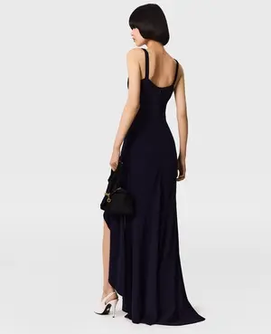 Stella McCartney Frill Slit Evening Gown