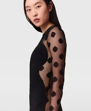 Stella McCartney Long-sleeve Polka Dot Miracle Dress