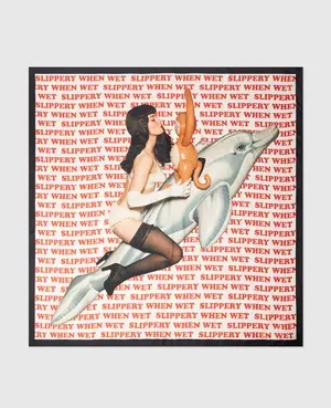Stella McCartney Jeff Koons Slippery When Wet Scarf