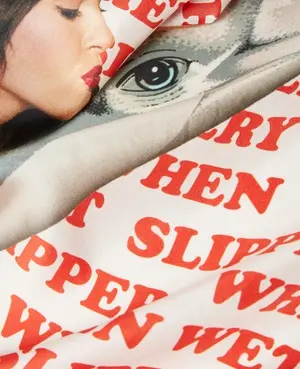 Stella McCartney Jeff Koons Slippery When Wet Scarf