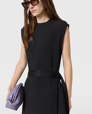 Stella McCartney Envers Satin Long Shift Dress