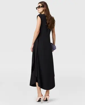 Stella McCartney Envers Satin Long Shift Dress