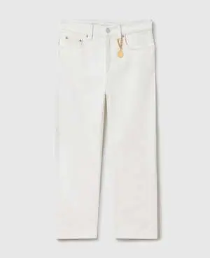 Stella McCartney Cropped Barrel-leg Jeans - White