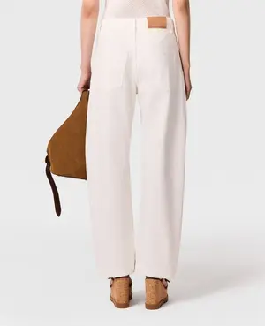 Stella McCartney Cropped Barrel-leg Jeans