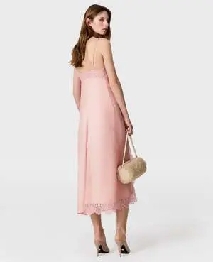 Stella McCartney Lace-trimmed Midi Dress