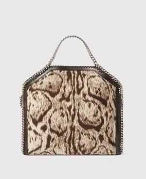 Stella McCartney Falabella Cloud Leopard Fold-over Tote Bag