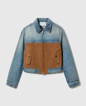 Stella McCartney Corduroy Panel Denim Jacket - 8431