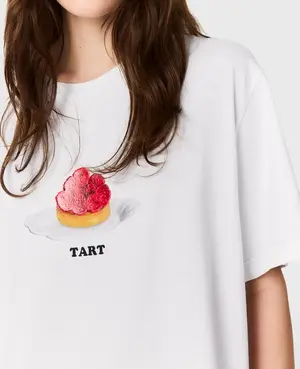 Stella McCartney Raspberry Graphic T-shirt