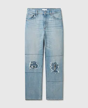 Stella McCartney Distressed Patch Straight Jeans - 4152