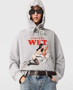 Stella McCartney X Jeff Koons "slippery When Wet" Organic Cotton Hoodie