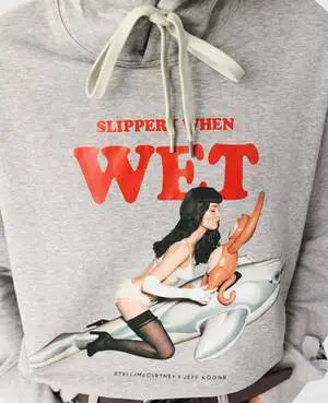 Stella McCartney X Jeff Koons "slippery When Wet" Organic Cotton Hoodie