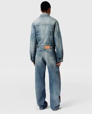 Stella McCartney Paneled Corduroy And Denim Jeans