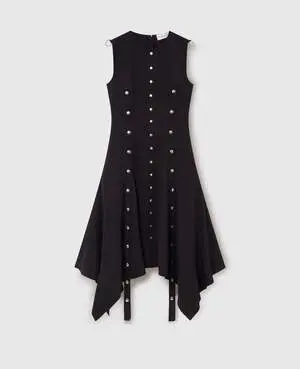 Stella McCartney Snap-detail Midi Dress - 1000