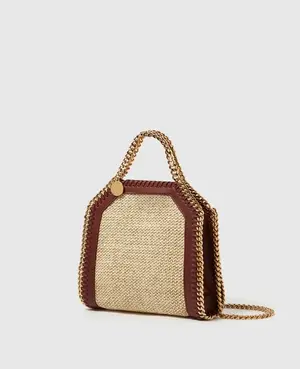 Stella McCartney Falabella Raffia Mini Tote Bag