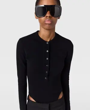 Stella McCartney Ribbed Wool Knit Body