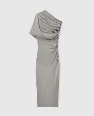 Stella McCartney One Shoulder Twisted Wrap Dress