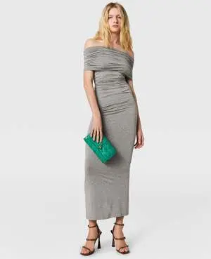 Stella McCartney One Shoulder Twisted Wrap Dress