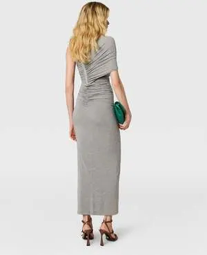 Stella McCartney One Shoulder Twisted Wrap Dress