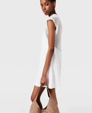 Stella McCartney A-line Mini Dress With Net Panels