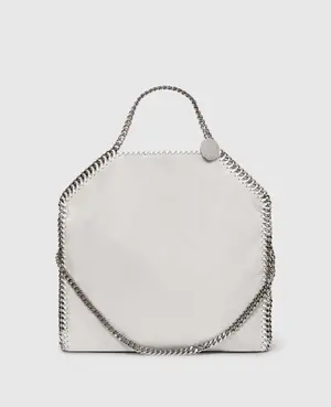 Stella McCartney Falabella Fold-over Tote Bag - Pearl Grey