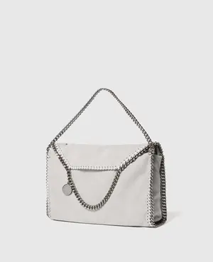 Stella McCartney Falabella Fold-over Tote Bag - Pearl Grey