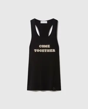 Stella McCartney Come Together" Slogan Tank Top