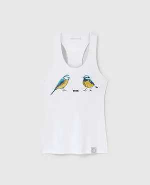 Stella McCartney Graphic Tank Top - White
