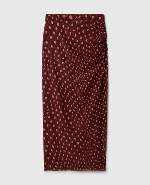 Stella McCartney Polka Dot Mesh Full Length Skirt - 6107